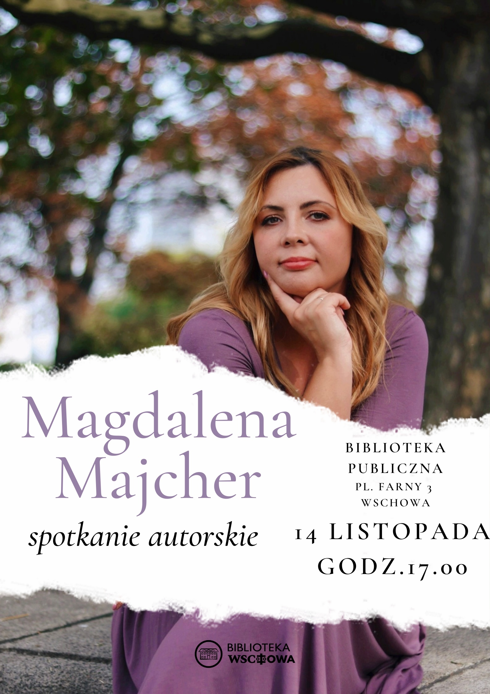 Biblioteka we Wschowie zaprasza na spotkanie autorskie z Magdaleną ...